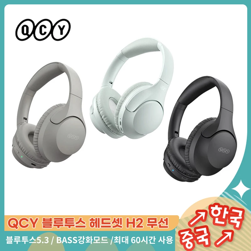 Wireless Headset H2 Bluetooth 5.3 Headphone High Capacity Battery Clear ...