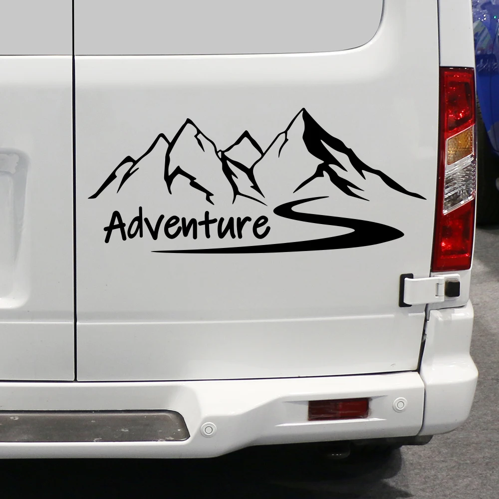 Car Mountains Adventure Decor Stickers For Camper Van Motorhome Caravan ...