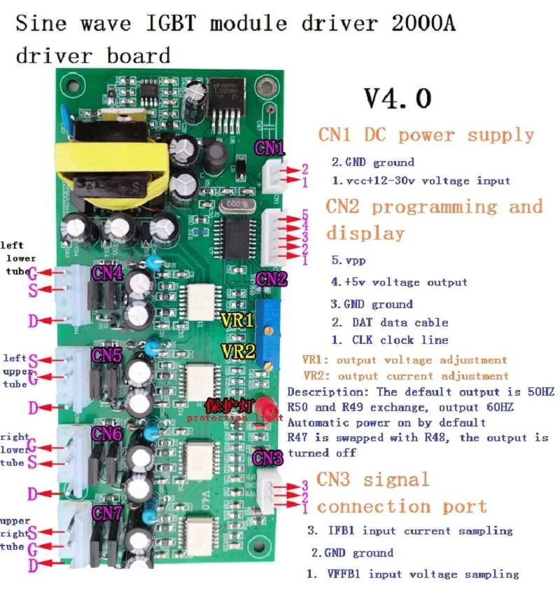 Gelombang Sinus Murni Modul Kontrol Igbt Daya Tinggi 2000a Papan Driver Jpg