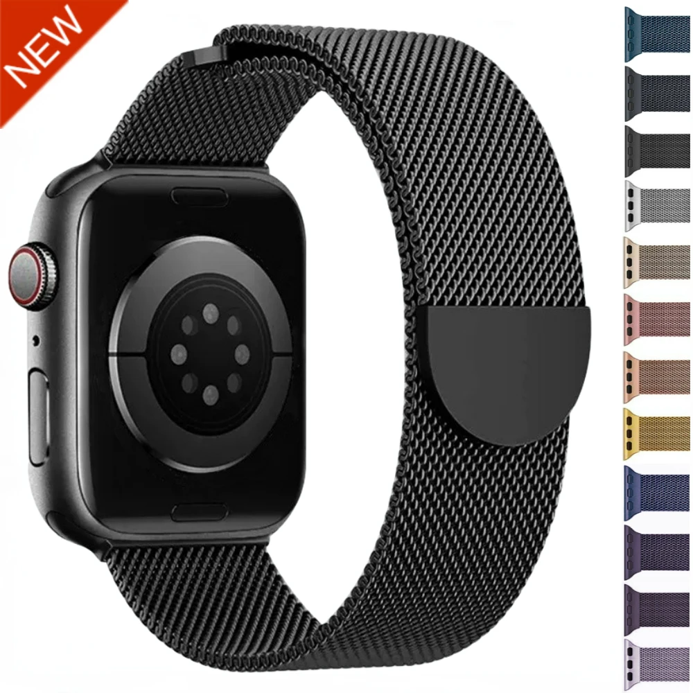 Milanese Loop Band for Apple Watch band 44mm 40mm 45mm 41mm 46mm 42mm ...