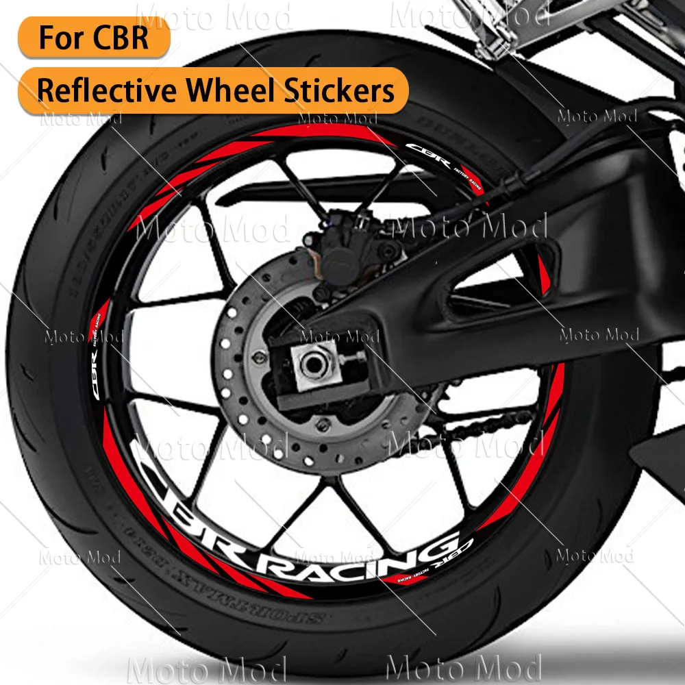 CBR-Wheel-Sticker-Reflective-Hub-Decal-Rim-Stripe-Tape-For-HONDA-cbr ...