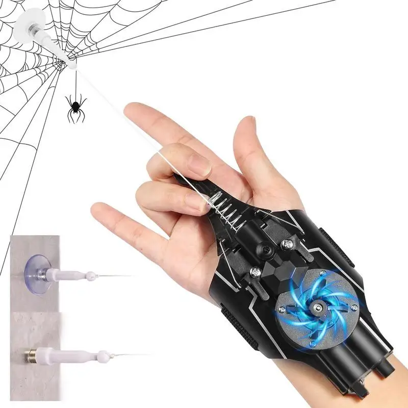 Web-Shooter-Toy-Shooters-Wrist-Toy-Spider-Web-Electric-Reel-in-Web ...