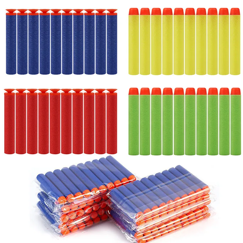 EVA-Soft-Round-Suction-Head-Refill-Darts-Bullets-for-Nerf-Gun-Kids-Toy ...