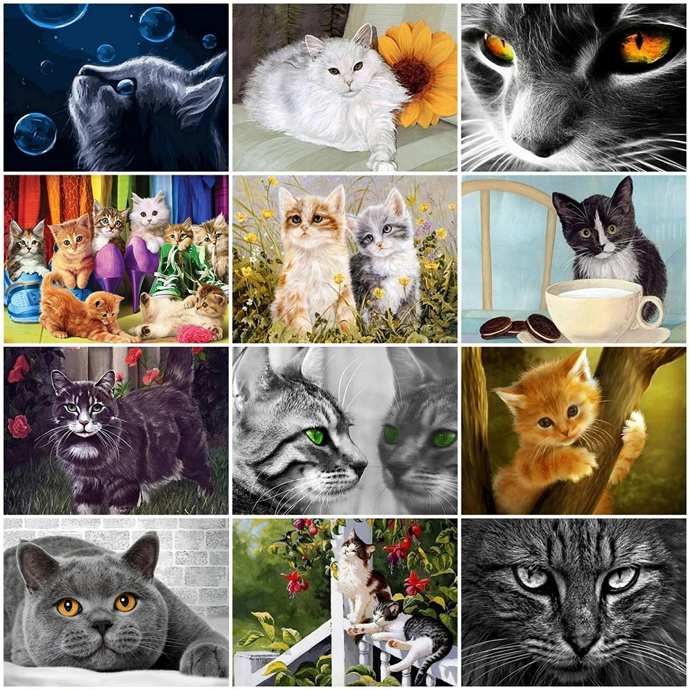 AZQSD-50x40cm-Paints-By-Numbers-Animals-Pictures-Oil-Drawing-By-Numbers ...