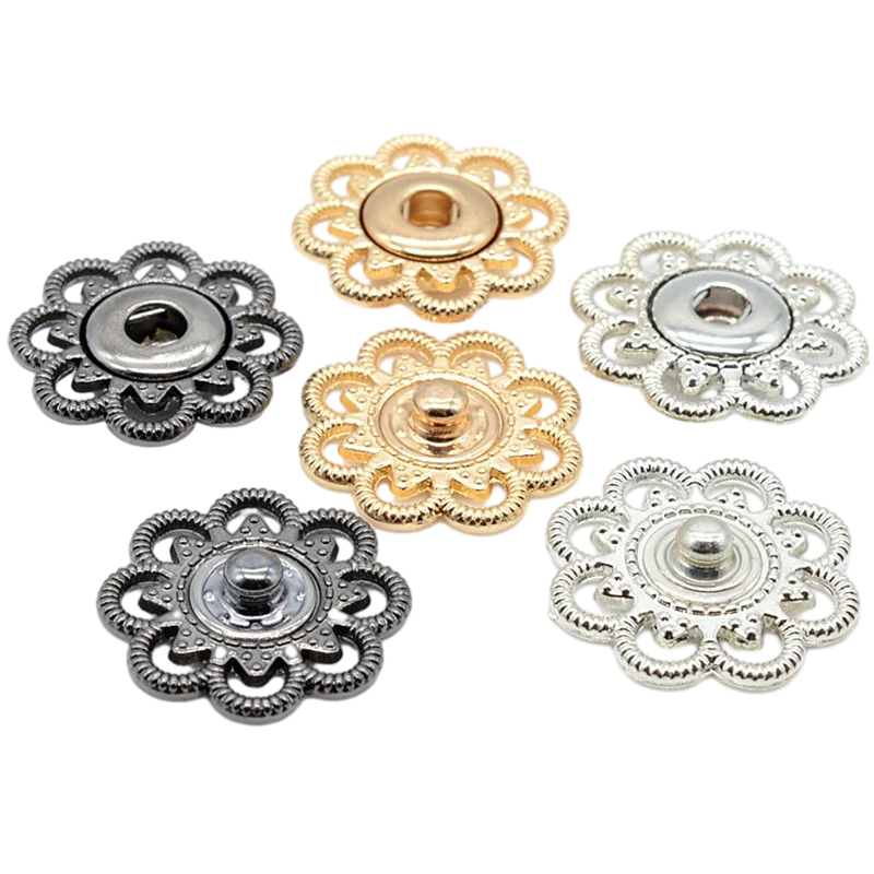 DIY-Bras-o-Invisible-Buckles-Snap-Fastener-Plum-Blossom-Metal-Bot-es ...