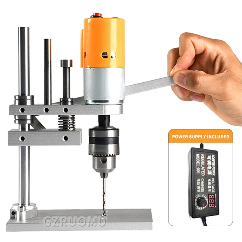 Mini-Bench-Drill-Desktop-Portable-Mini-Electric-Drill-Variable-Speed ...