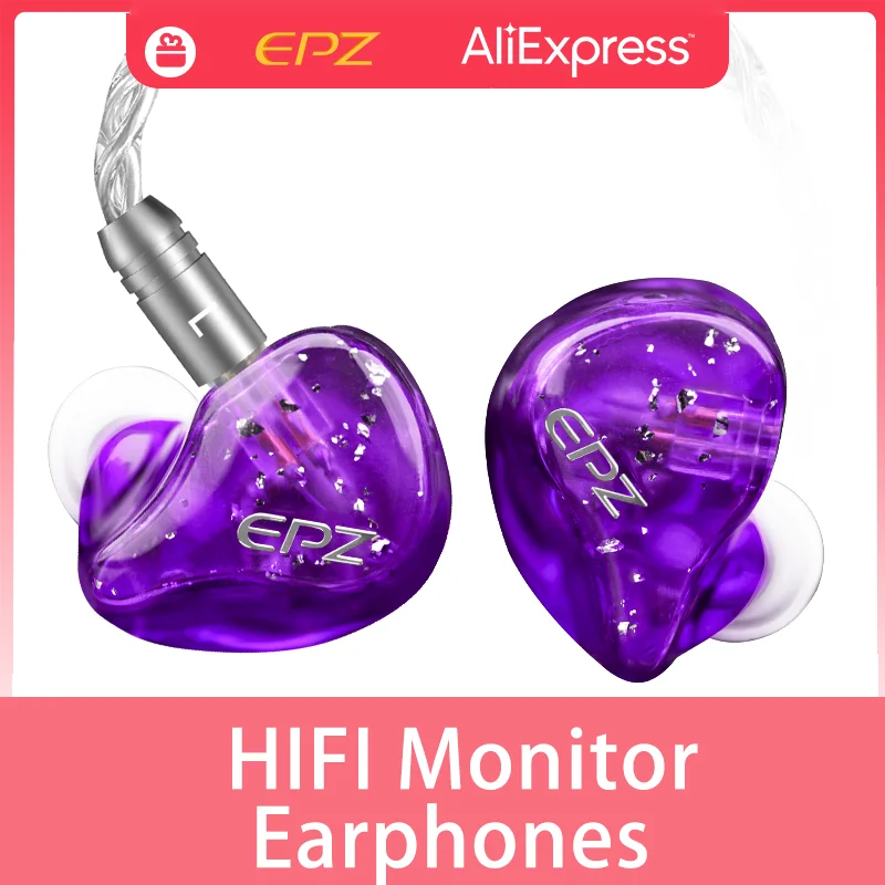 EPZ K1 Wired Earphones HIFI Bass Earbuds In Ear Monitor Headphones With ...
