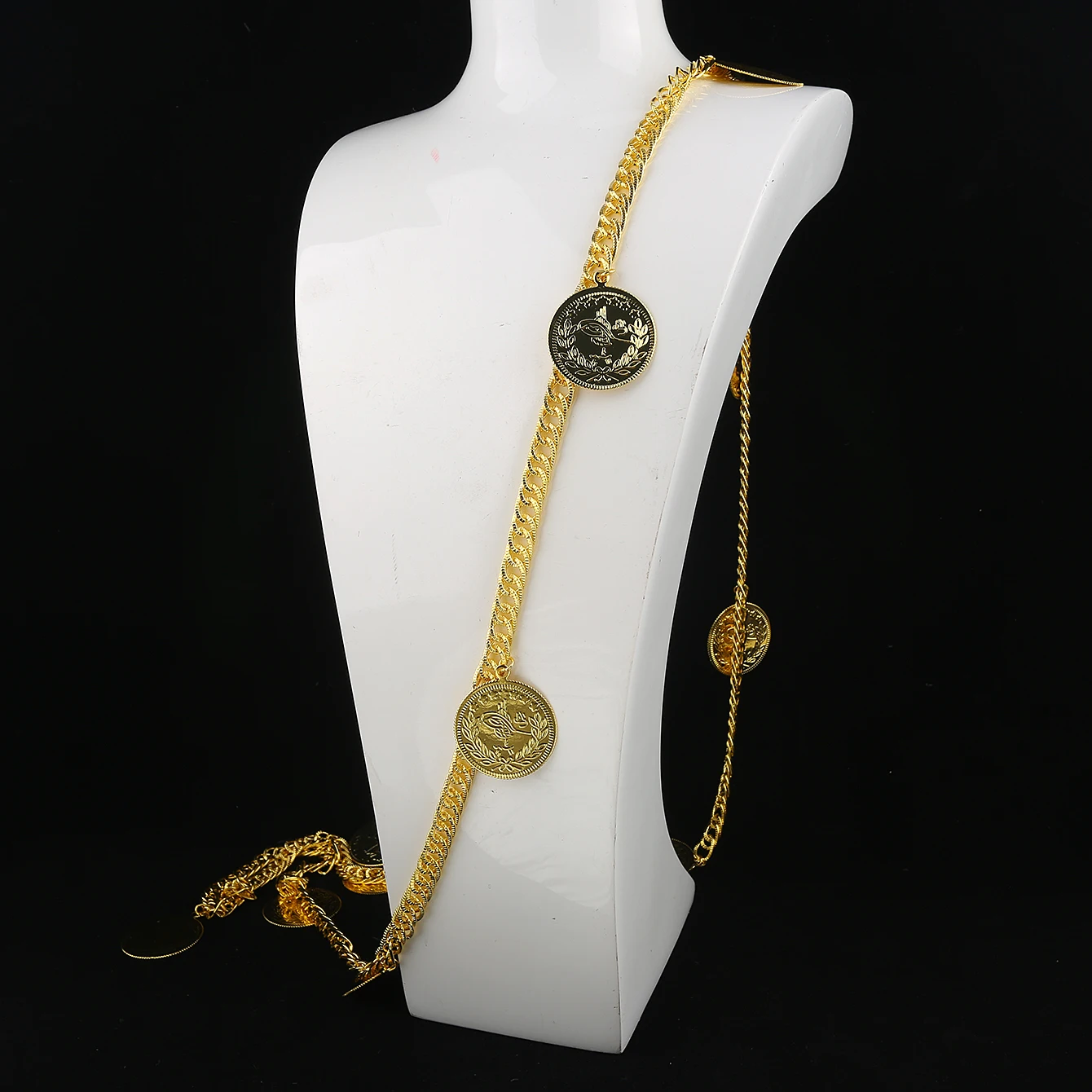 Collar-de-moneda-turca-de-cadena-larga-para-mujer-joyer-a-de-boda-kurda ...