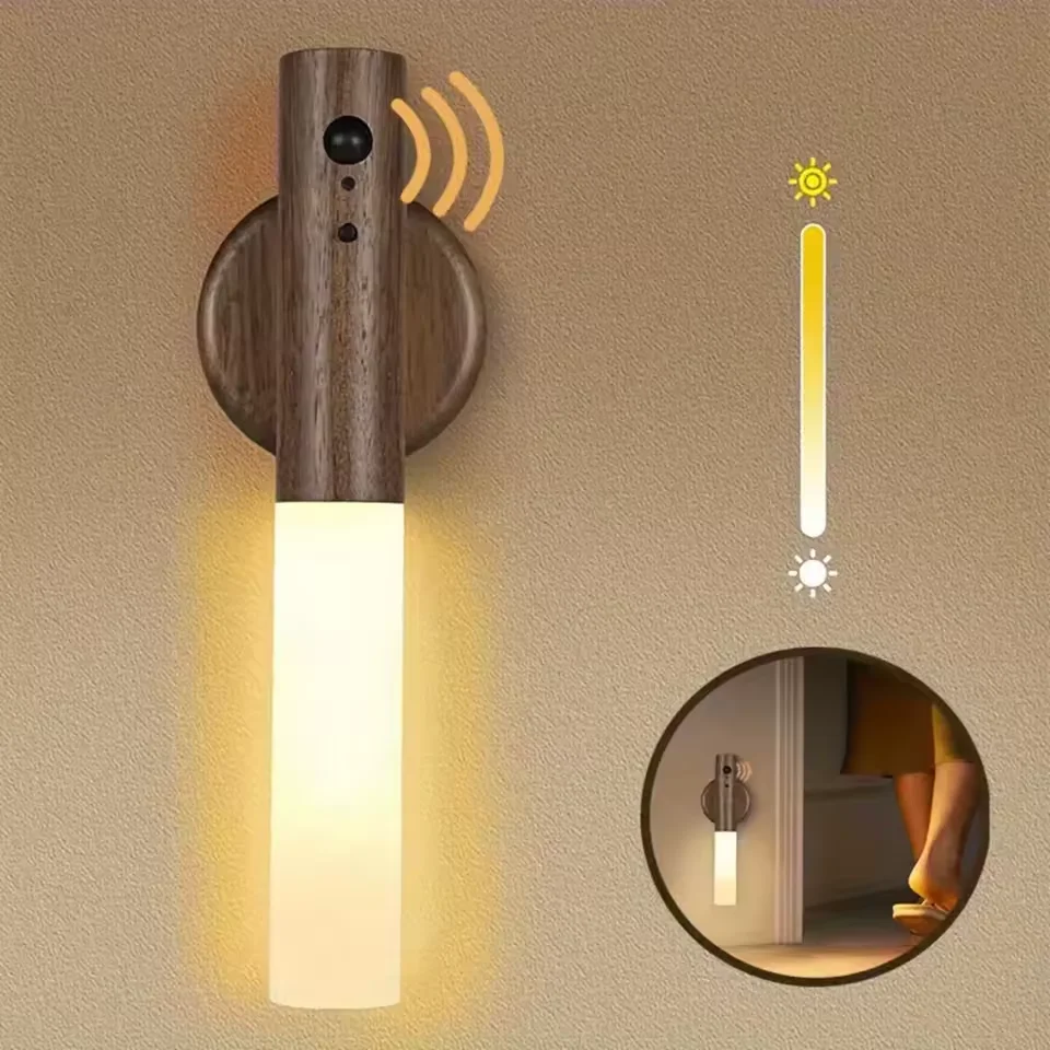 Rechargeable Wall Light Indoor Motion Sensor Night Light Portable ...