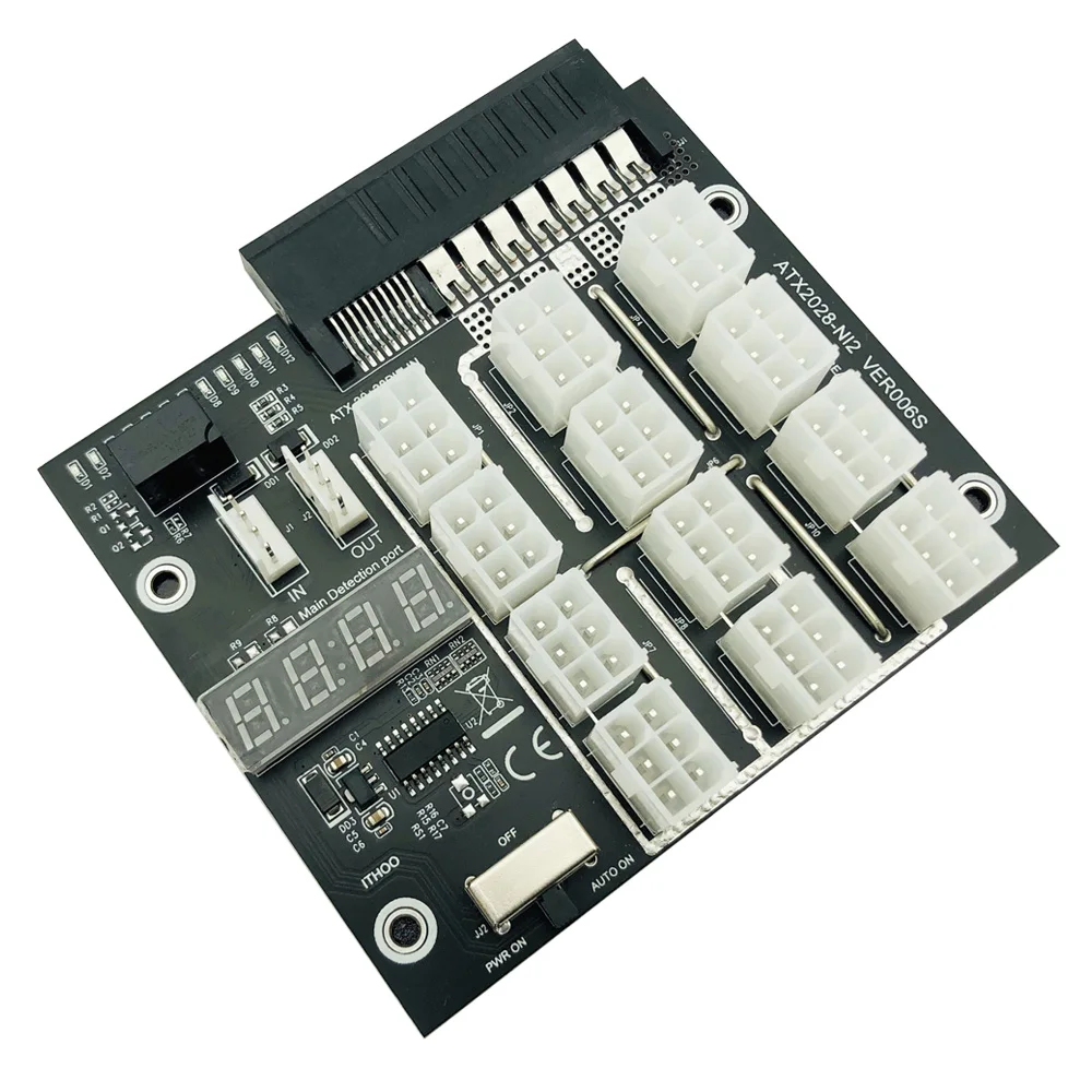 Breakout Board For HP Server Power 500W 80W Converter Board 12Port 6Pin ...