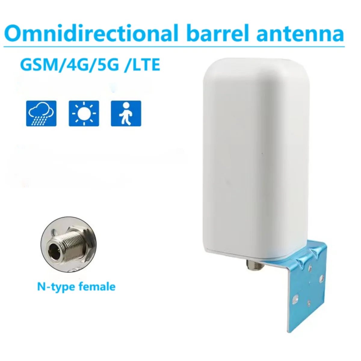 Outdoor Waterproof Wideband Cellular Omni Directional 18dBi High Gain Wall Mount 2G/3G/4G/5G LTE ...