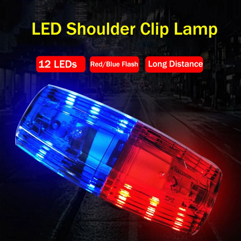 Portable-USB-LED-Red-Blue-Flashing-Shoulder-Clip-Lamp-Emergency-Safety ...