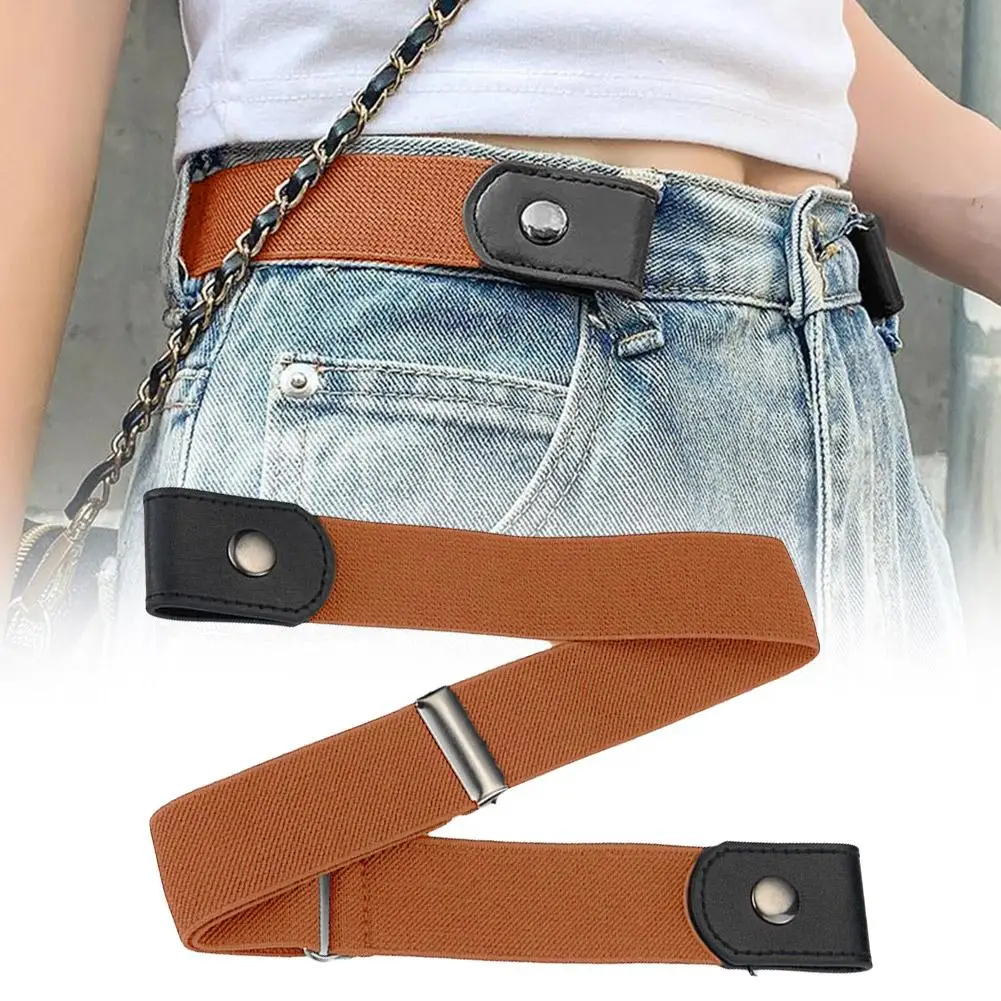 Adjustable-Buckle-Free-Belt-Stretch-Elastic-Waist-Band-Invisible-Belts ...