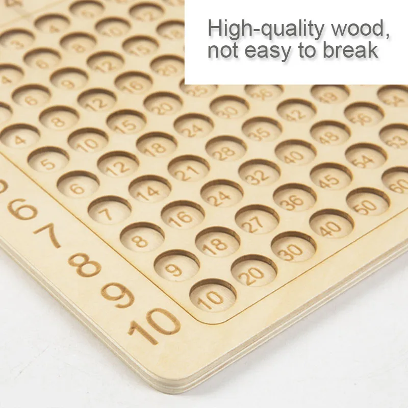 Wooden Montessori Multiplication Board Game - FunToyLab