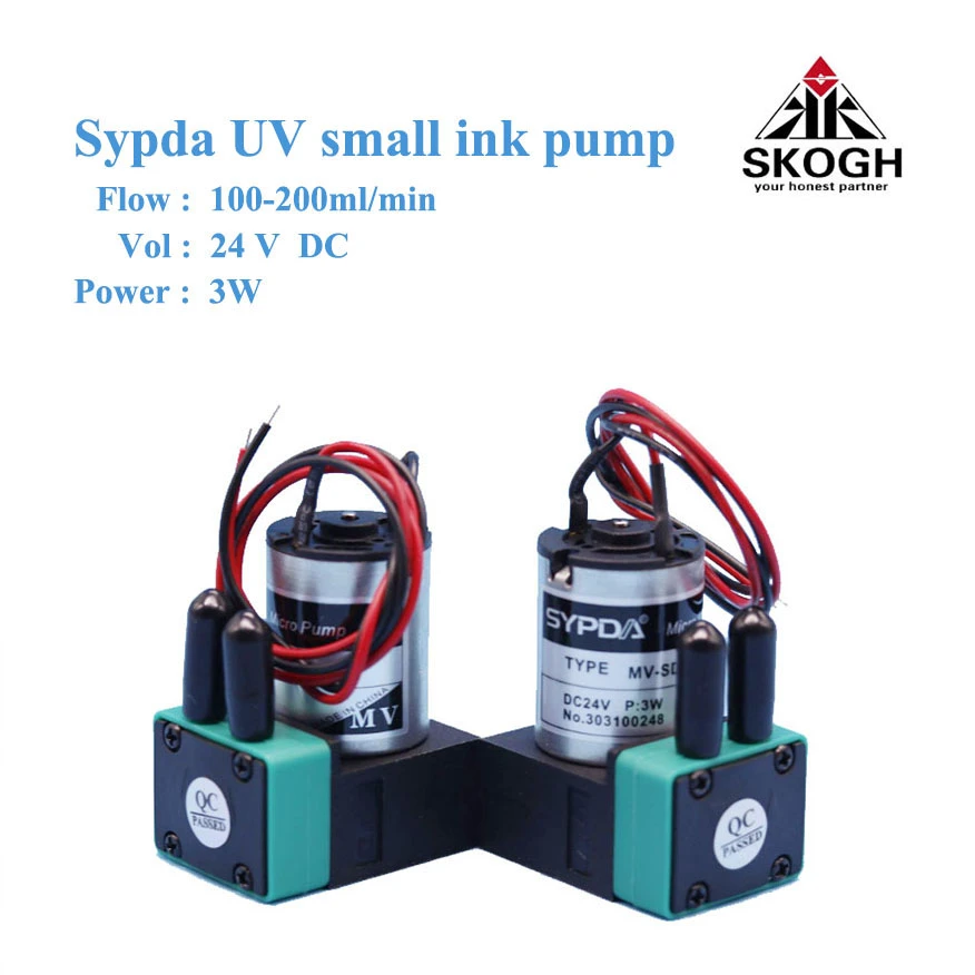 Sypda DC 24V 3W Ink Pump for Flora/Allwin/Witcolor/Phaeton Inkjet ...