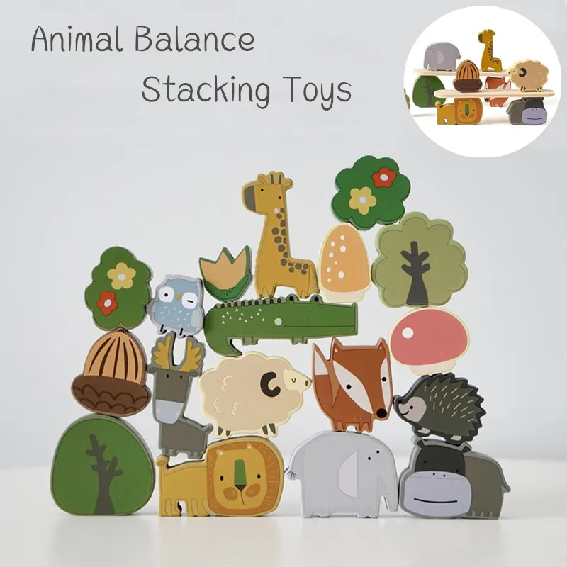 Animal-Stacking-Toys-Kids-Wooden-Balance-Stacking-Montessori-Toy ...