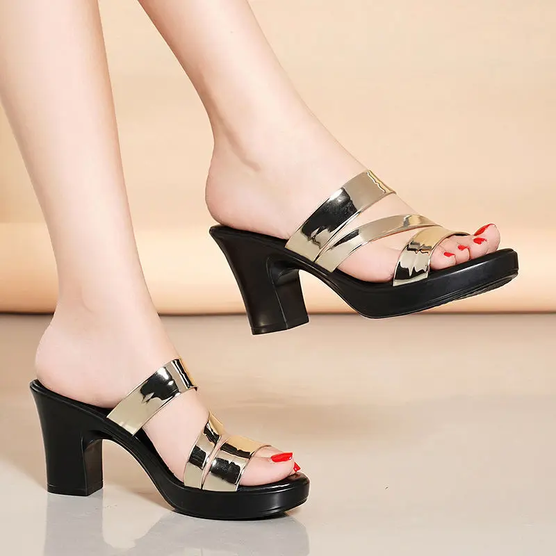 Heeled-Sandals-for-Women-Summer-Shoes-Fashion-Casual-Open-Toe-Chunky ...