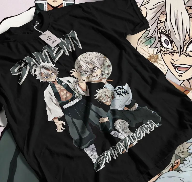 Shinazugawa-Sanemi-Demon-Slayer-Anime-Merch-Printed-Shirt-Japanese ...