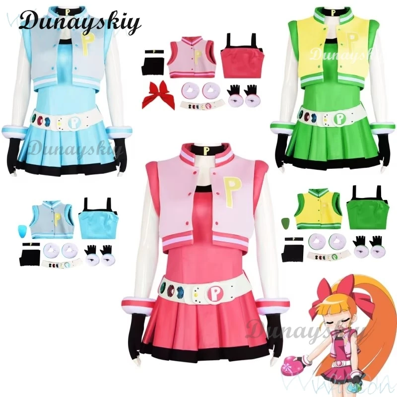 Disfraz-de-Powerpuff-para-ni-as-conjunto-de-vestido-disfraz-de-burbujas ...