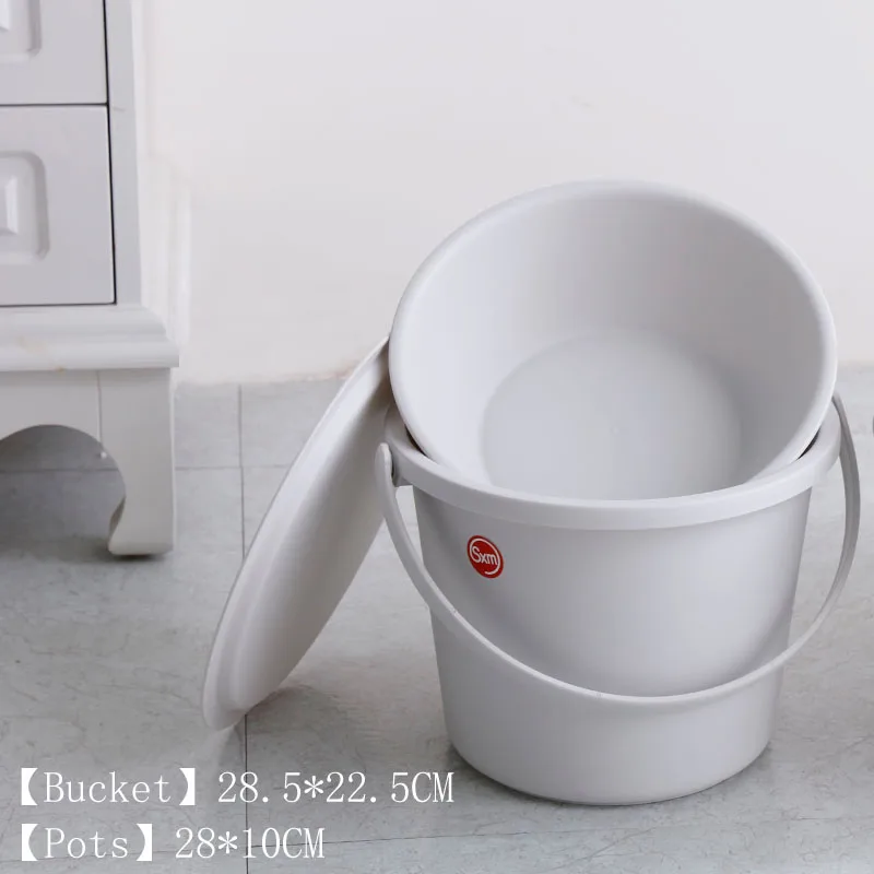 European-style-Buckets-Water-storage-bucket-with-lid-Can-be-filled-with ...