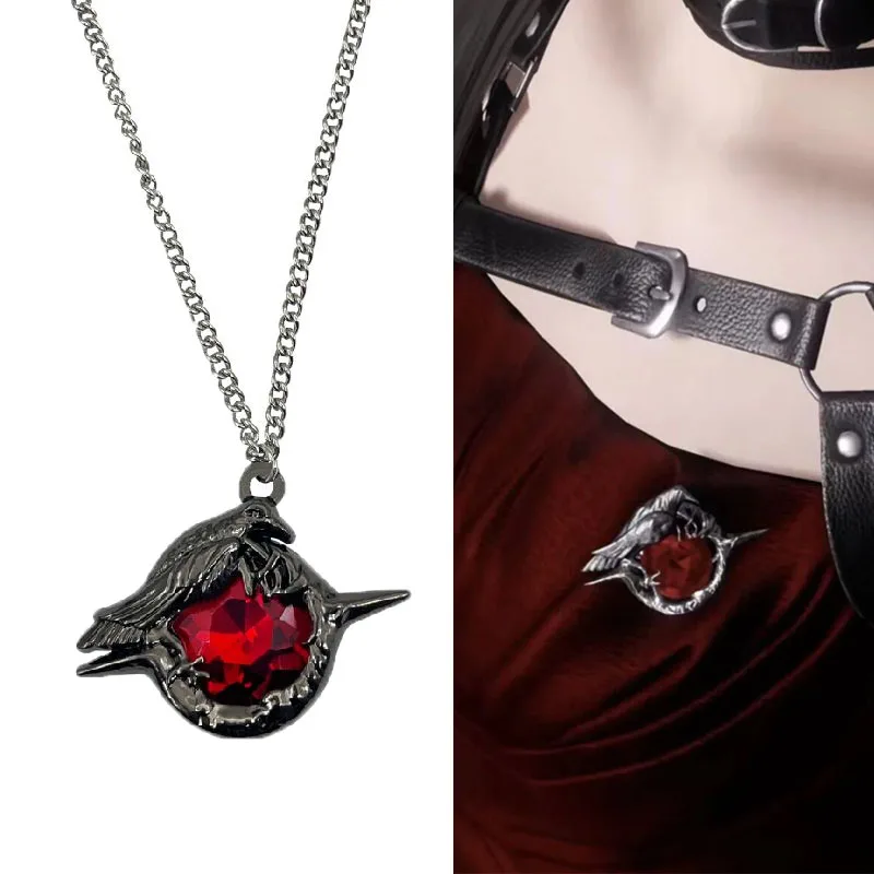 Juego-Love-and-deepspace-Sylus-Crow-Cosplay-collar-insignia-aleaci-n ...