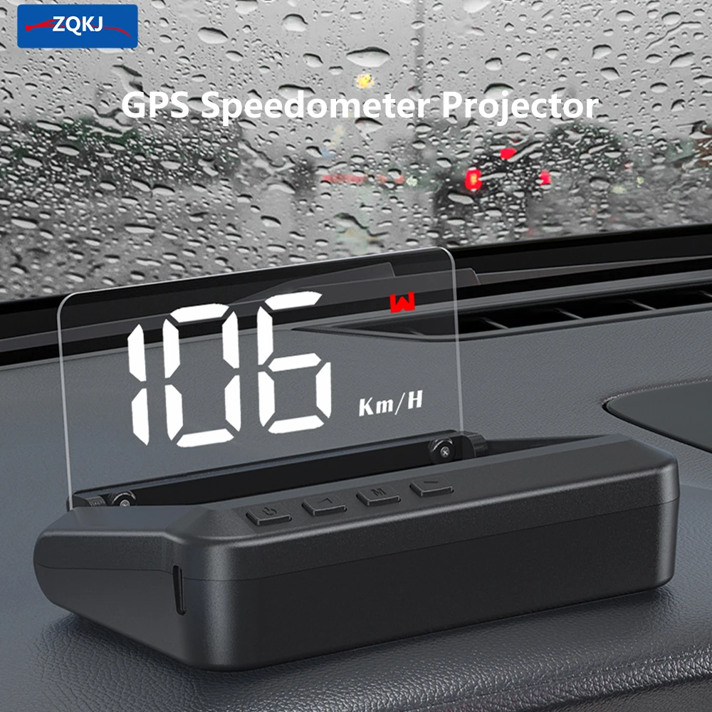 ZQKJ-G100-Digital-Speedometer-GPS-HUD-Projector-Car-Head-Up-Display ...