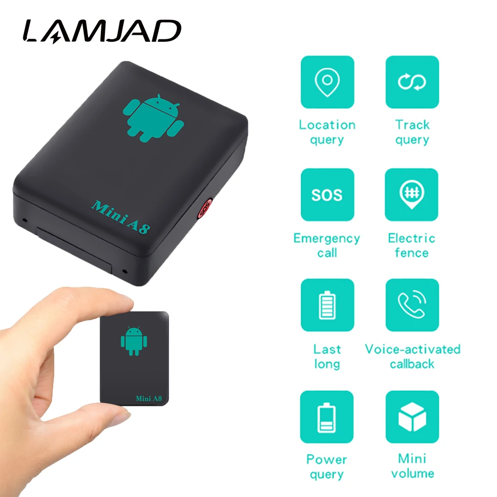 LAMJAD-A8-Global-Locator-GPS-LBS-Tracker-SIM-Card-Activate-Call-Back ...