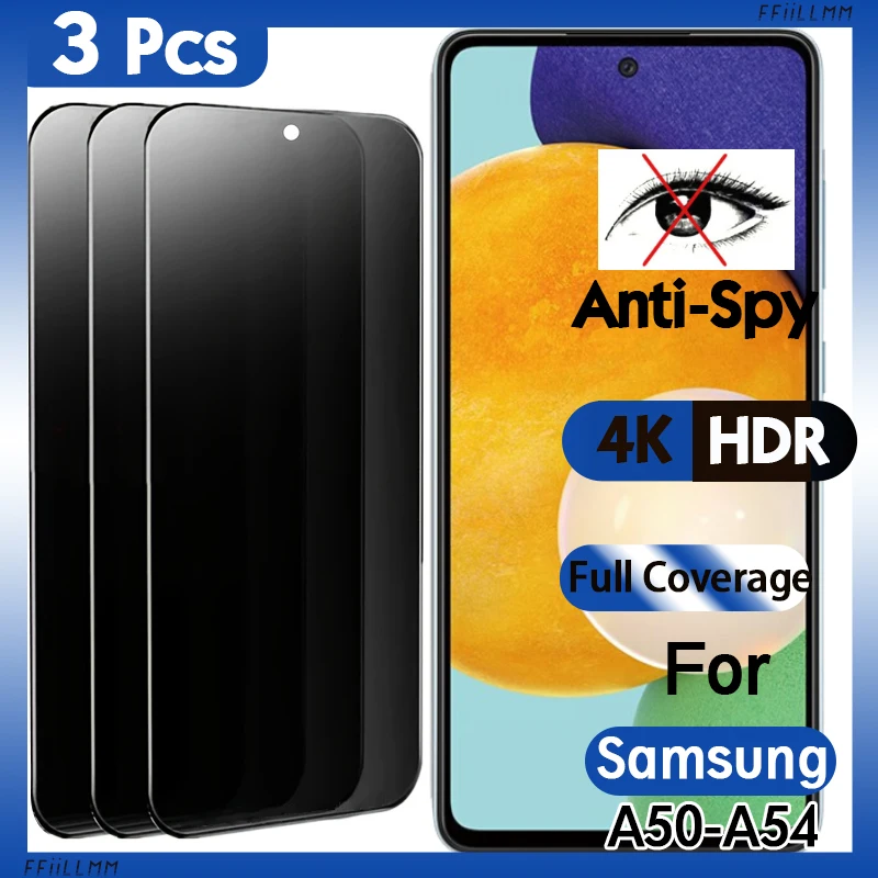 3Pcs-lot-Anti-spy-Privacy-Film-Screen-Protector-For-Samsung-A54-A53-A52 ...