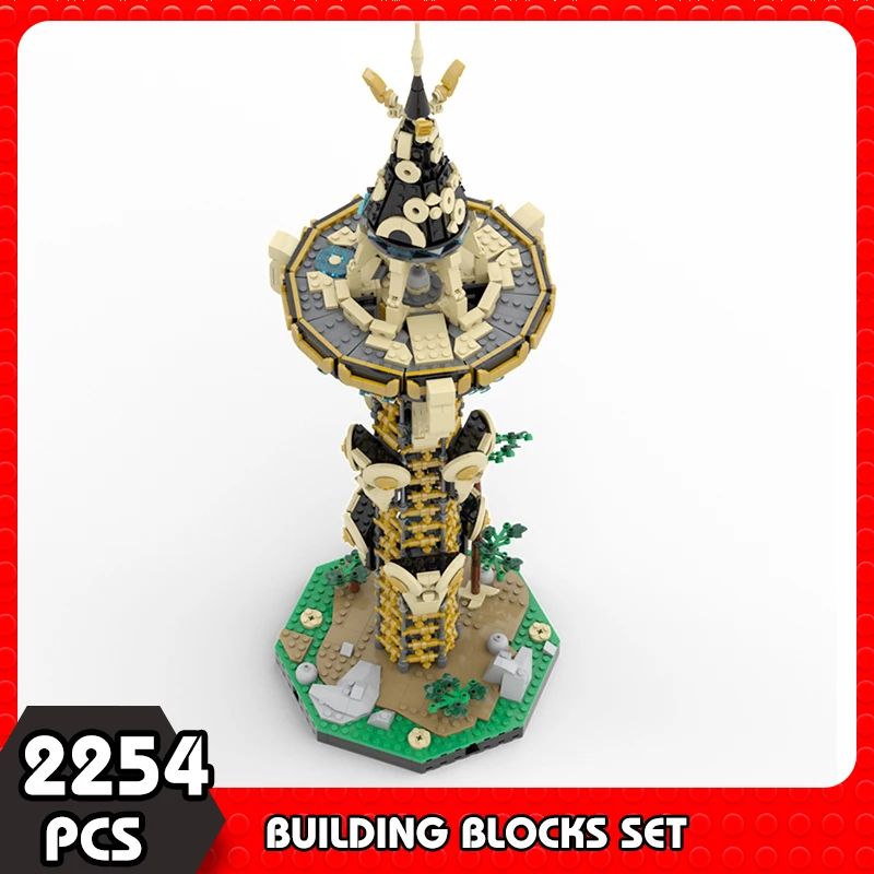 Bloques-de-construcci-n-MOC-Zeldaed-Sheikah-Tower-House-bloques-de ...