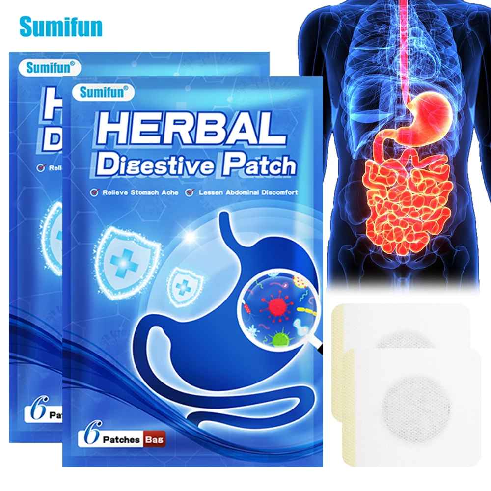 6pcs-Sumifun-Plaster-Stomach-Pain-Diarrhea-Gastric-Stomach-Pain-Relief ...