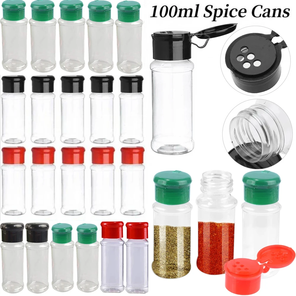 1-10-20pcs-Spice-Bottle-Pepper-Black-Seasoning-Jar-Pepper-100ml-Bottle ...