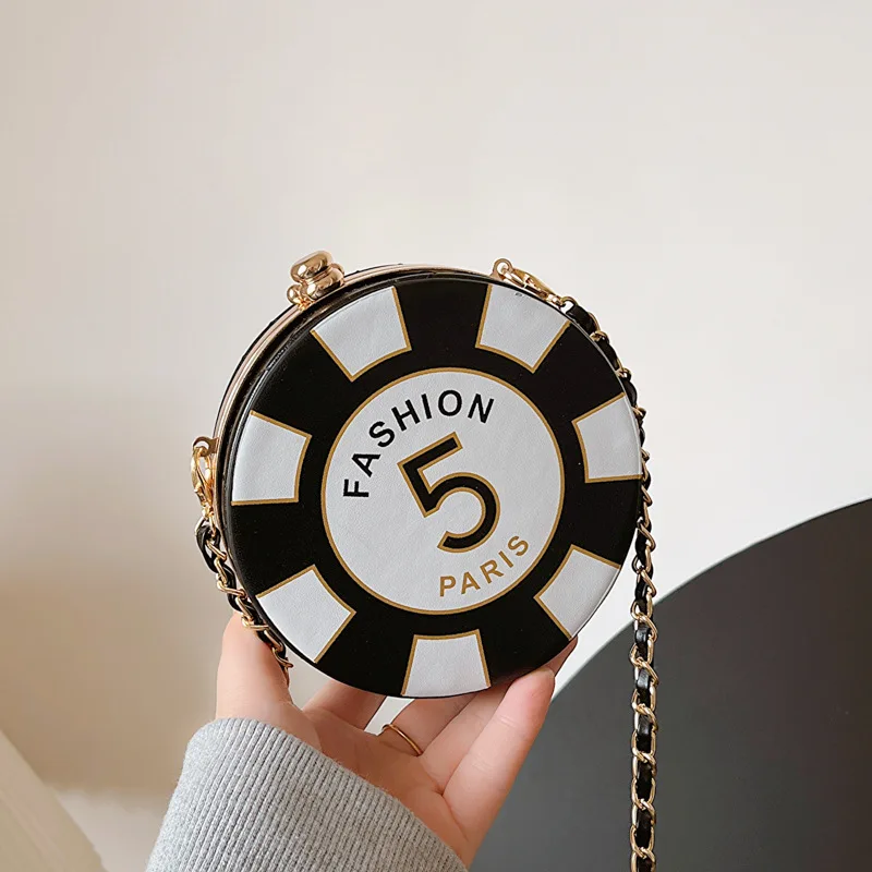 Funny Box Bag For Women C style Round Shoulder Bag Women Cute Small ...
