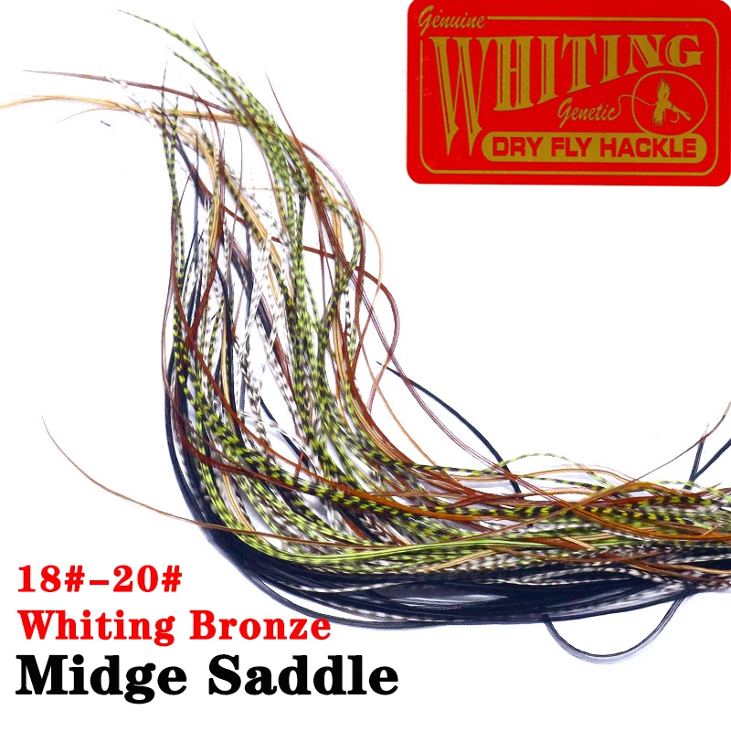New-hot-Whiting-Farms-dry-fly-hackle-10feathers-midge-size-saddle ...