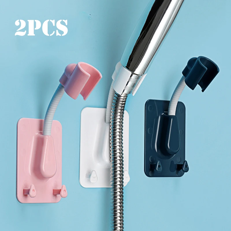 1-2pcs-Self-Adhesive-Showerhead-Bracket-Shower-Head-Holder-Adjustable ...
