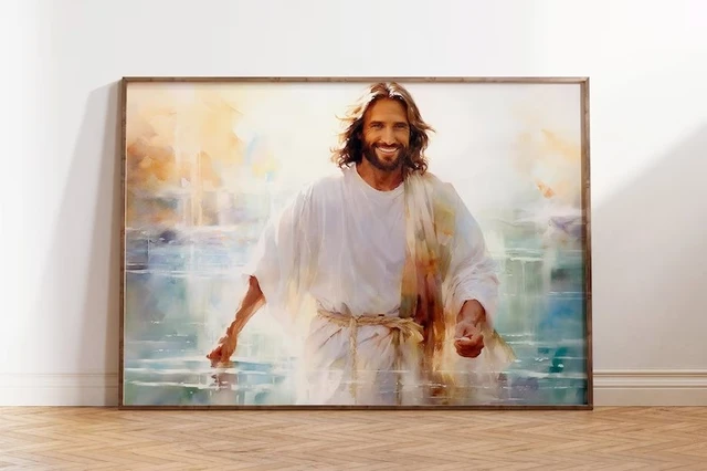 Laughing Jesus Painting