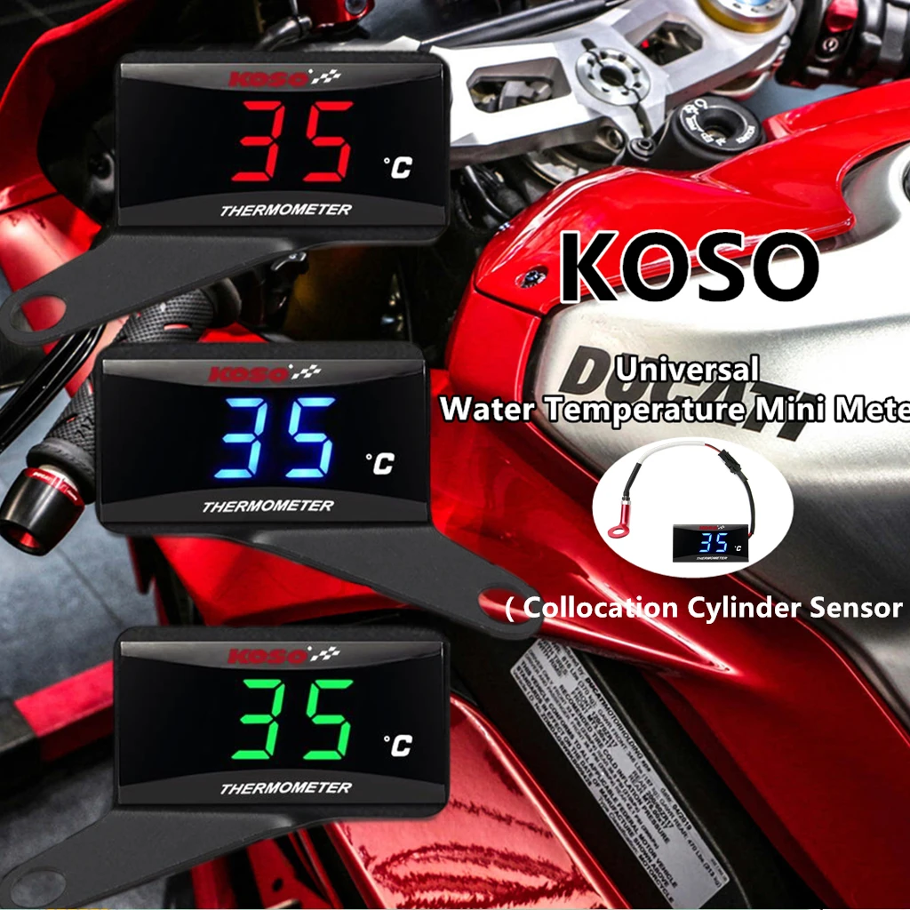 KOSO-cylinder-head-temperature-gauge-Motorcycle-LCD-Digital-Screen ...