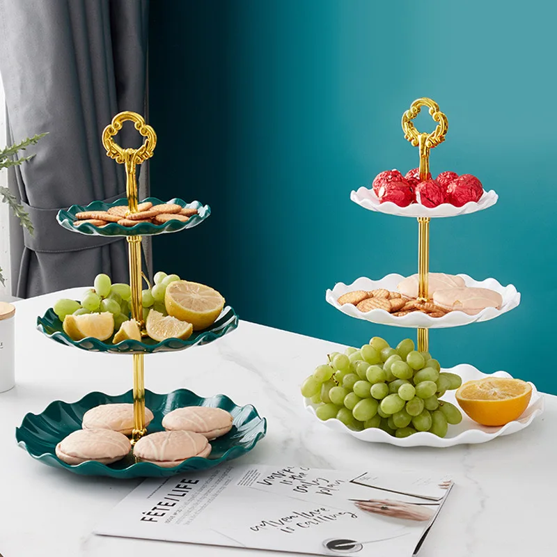 Luxury-Nordic-Style-Three-layer-Cake-Rack-Fruit-Rack-Dessert-Snack ...