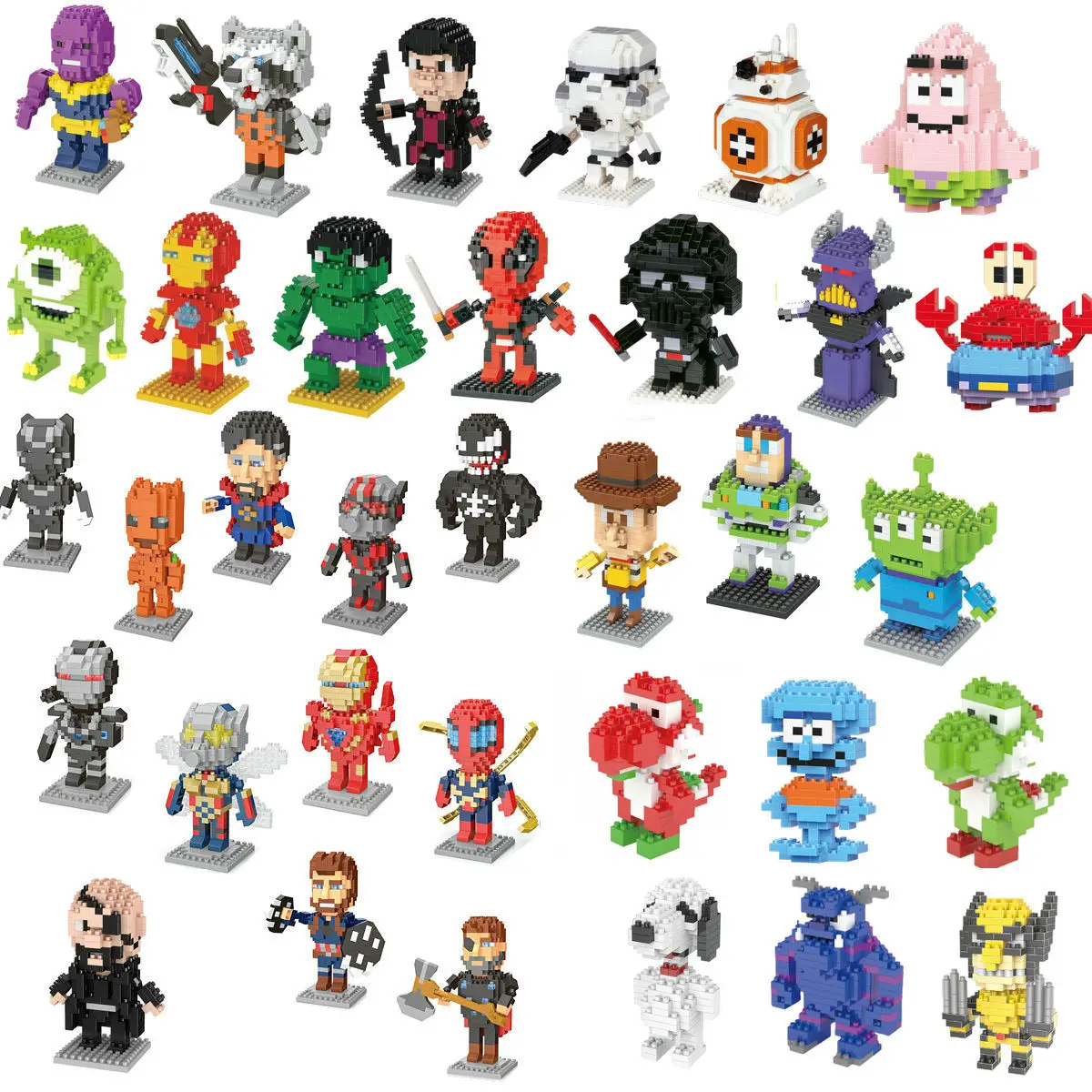 Disney-kahraman-karikat-r-mikro-par-ac-k-yap-ta-lar-ocuk-montaj-oyuncak ...