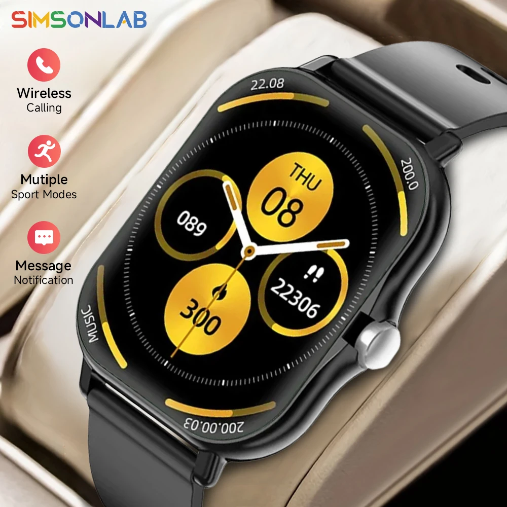 2-01-Inch-Bluetooth-Call-Smartwatch-IPhone-for-Men-and-Women-Health ...