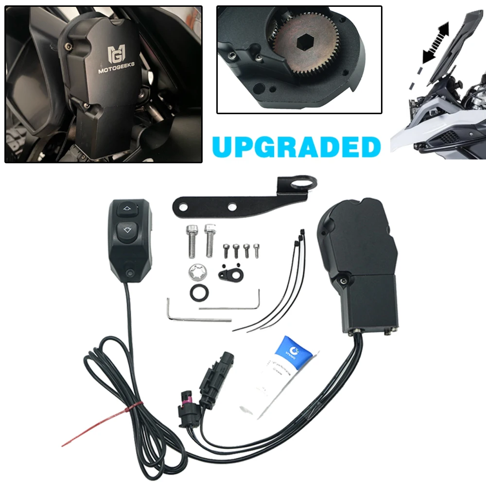 Motorcycle-Windshield-Electric-Elevator-Remote-Control-Switch-Upgrade ...