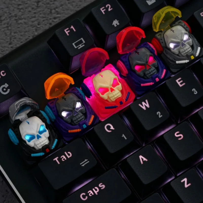 Astronskull-R1-Resin-Keycap-Personalized-Translucency-Keyboard-Caps ...