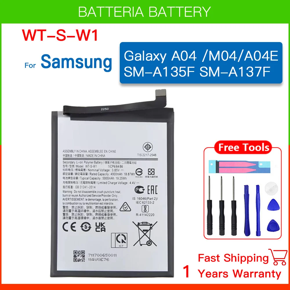 WT-S-W1-Nouvelle-Batterie-Pour-Samsung-Galaxy-A04-M04-A04E-SM-A135F-SM ...