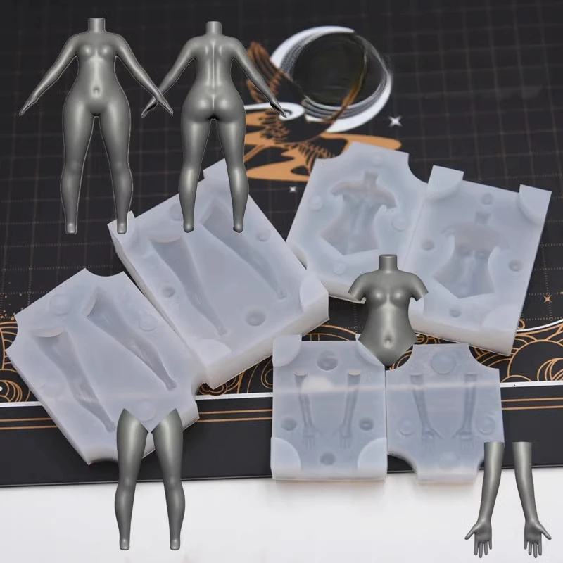 Ultra-Light-Clay-Direct-Proportion-Q-Version-Body-Silicone-Mold-DIY ...