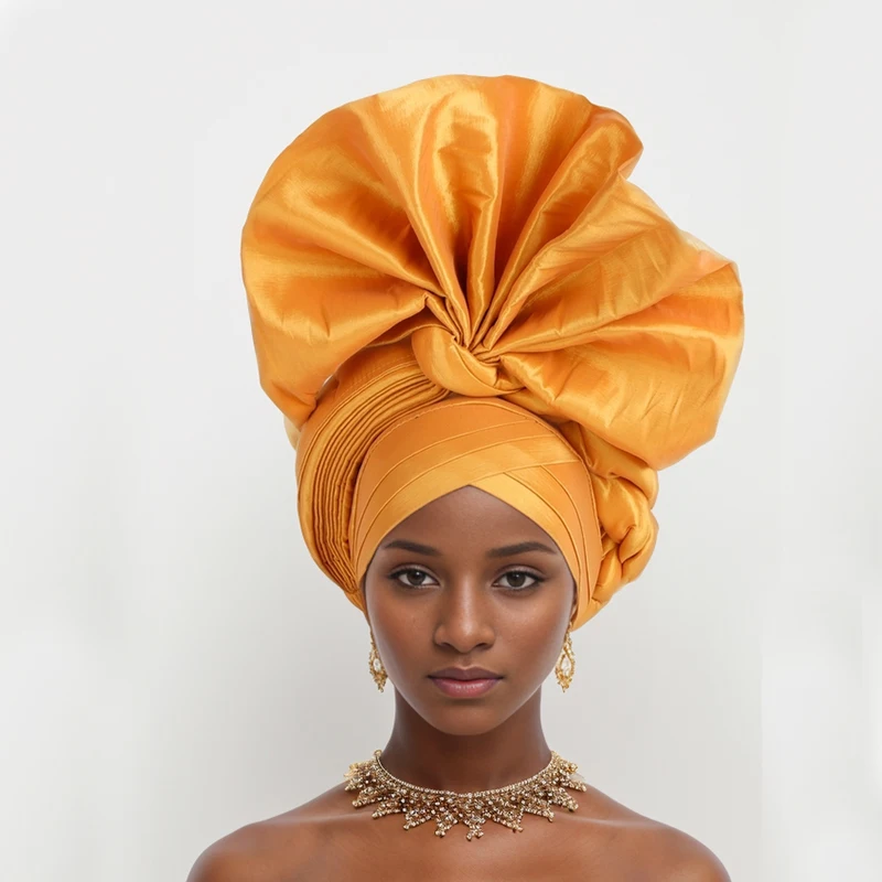 2024-African-Female-Turban-Cap-Women-s-Autogele-Headtie-Nigeria-Raw ...