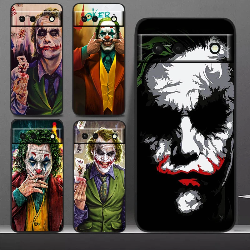 Joker 2019 Movie Poster Black Soft Phone Case Cover for Google Pixel 7A ...