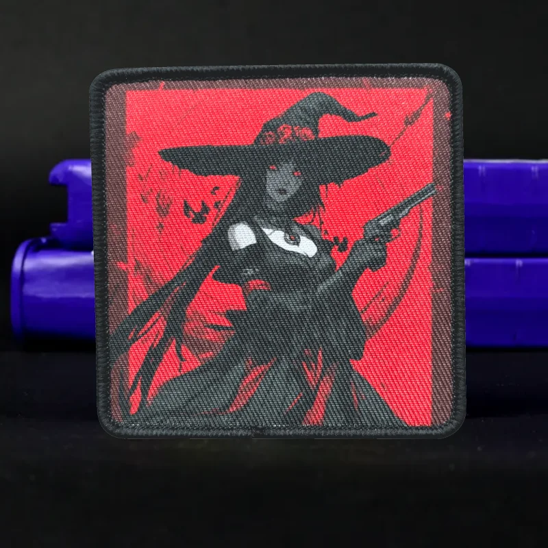 Anime Witch Morale Tactical Patch Printed Hook&Loop Emblem Military ...