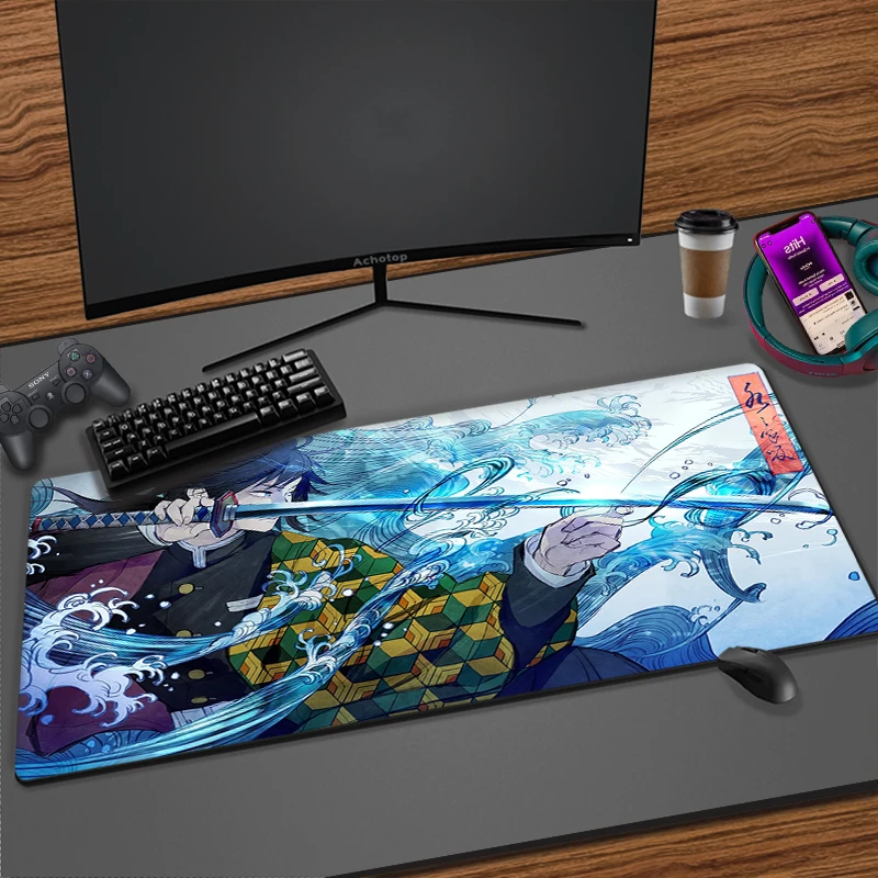 Demônio slayer mousepad xxl computador mouse pad gamer 90x40 anime ...