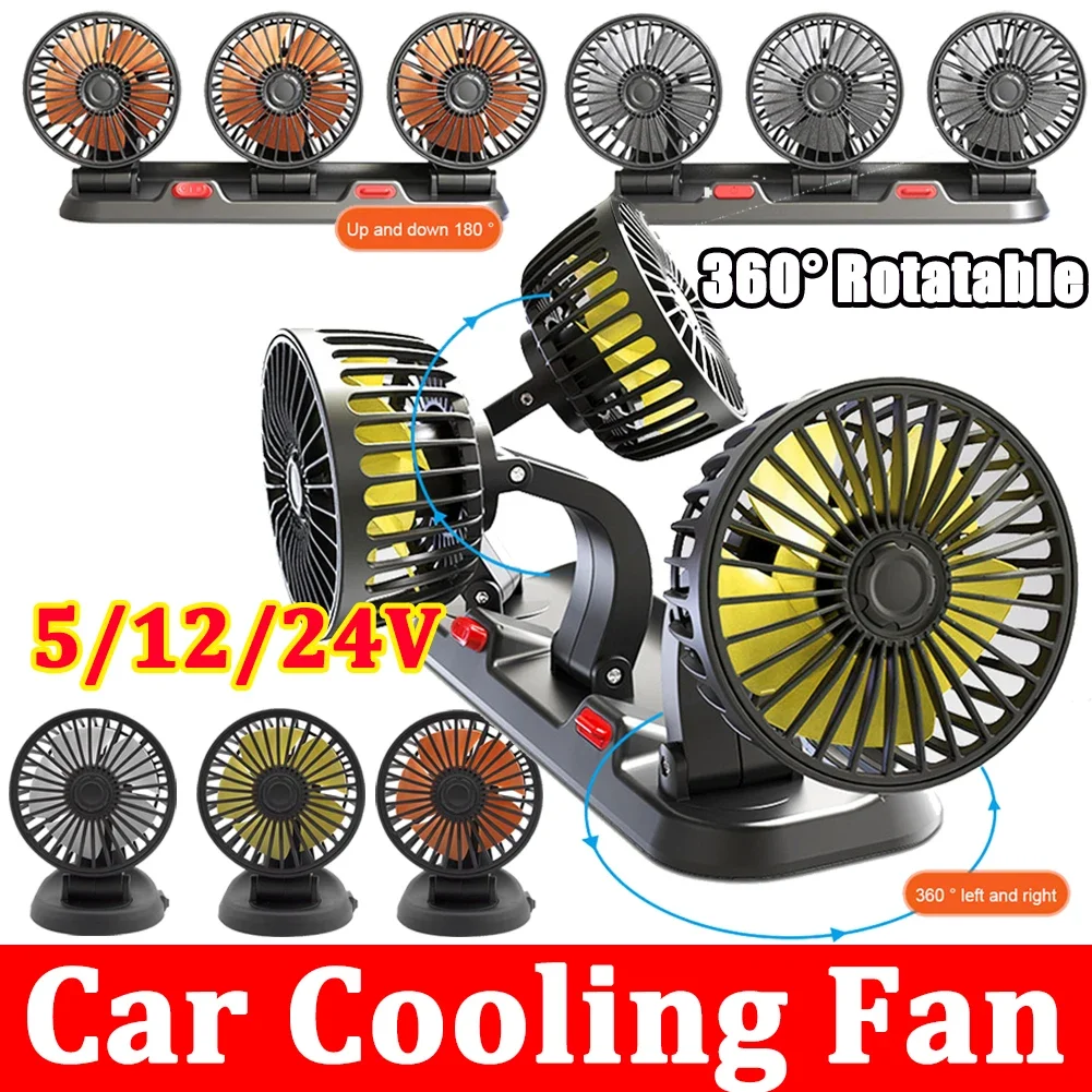 Auto-l-fter-360-einstellbarer-Doppelkopf-K-hlluft-ventilator-B ...