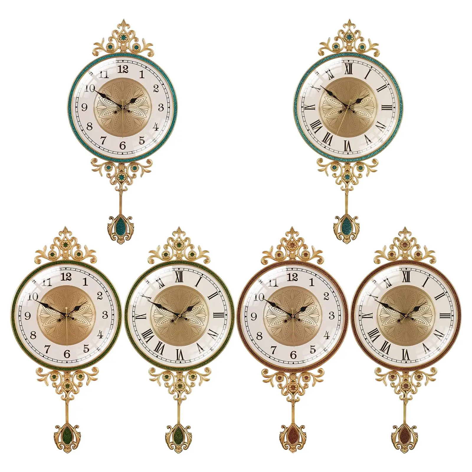 Reloj de pared europeo péndulo porche decoración pared Hotel cocina ...