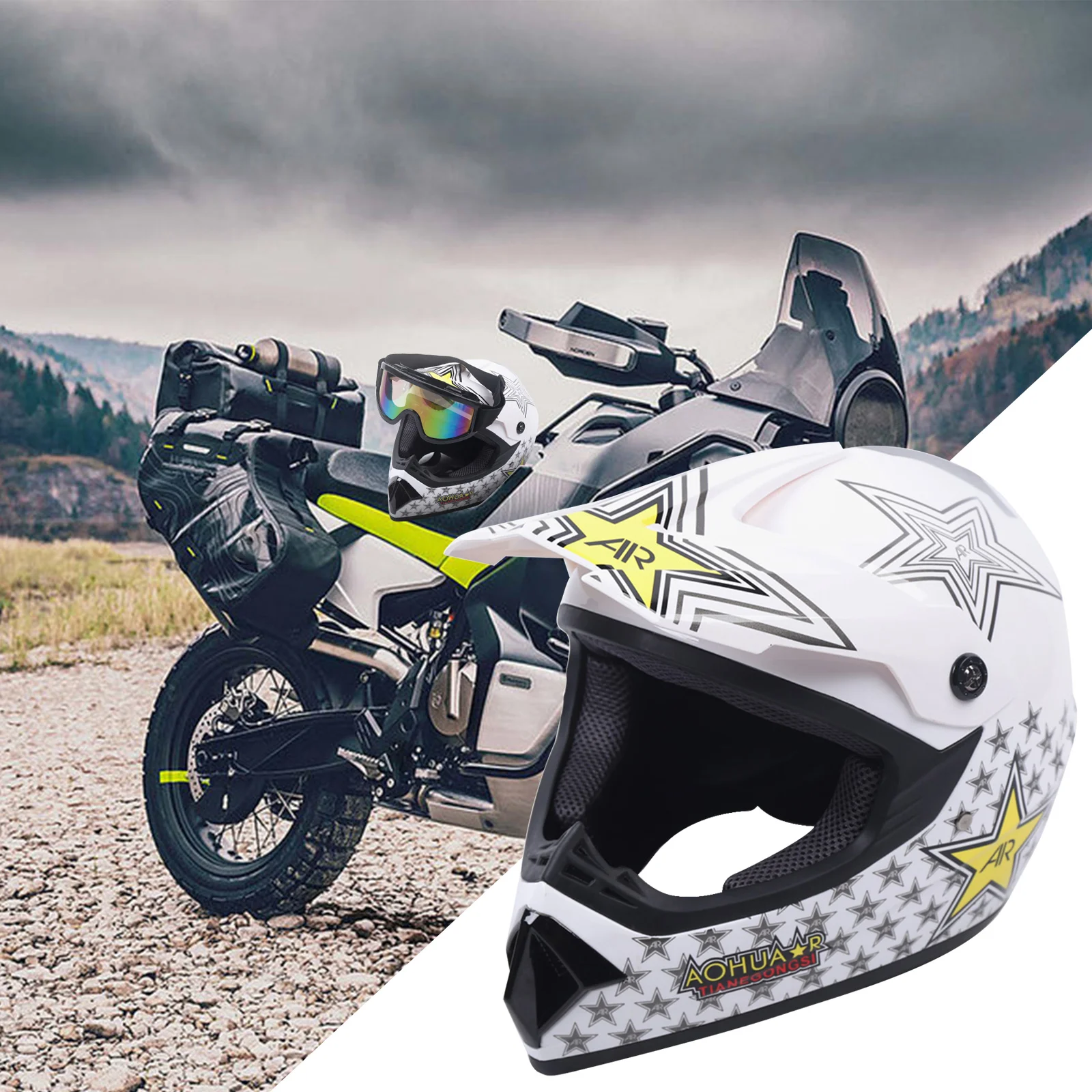 Motorcycle-Helmet-Set-ABS-Plastic-Goggles-Gloves-for-Motocross-Off-Road ...